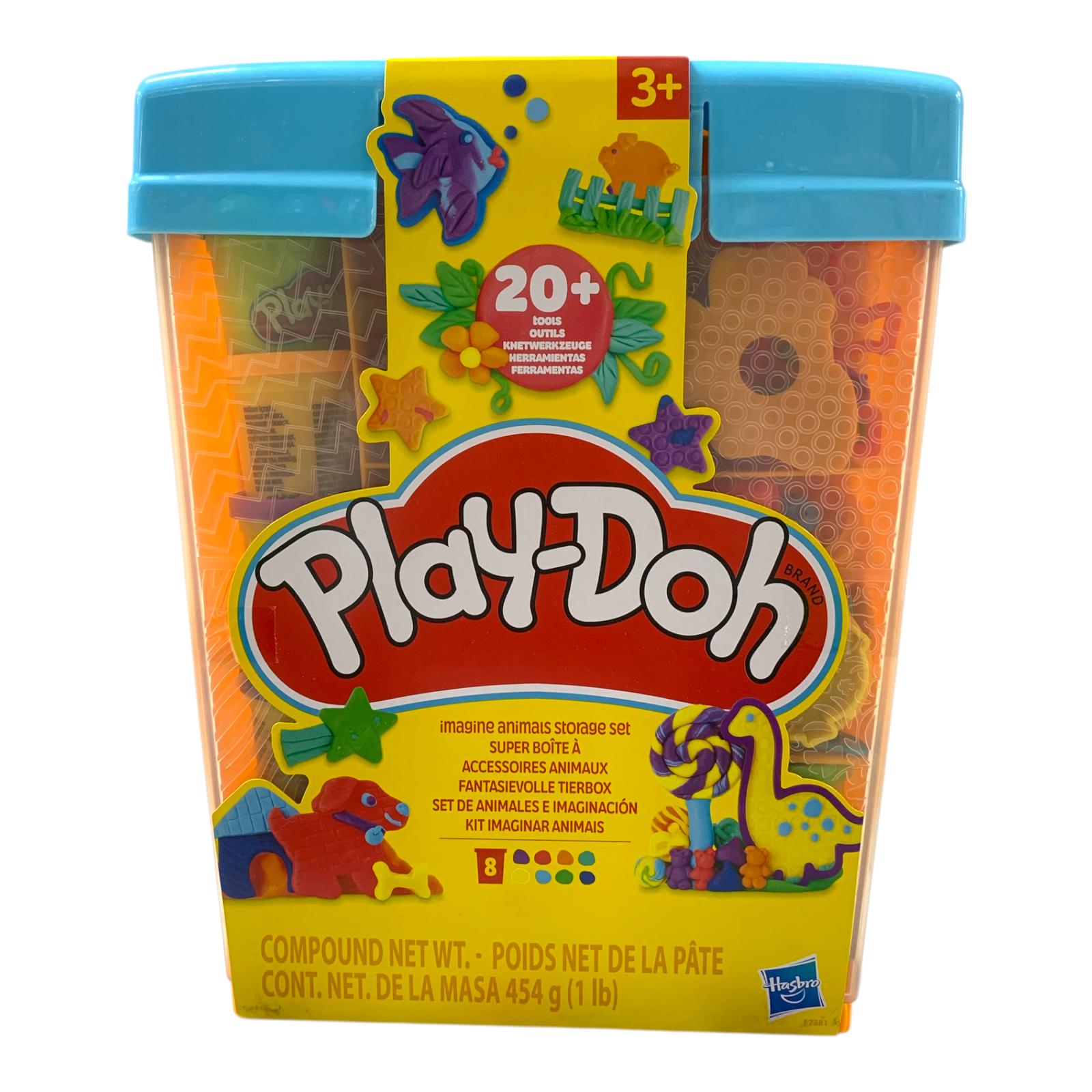 Play-Doh Imagine Animals Storage Set 20+ Pcs || مجموعة طين صلصال بلاي ...