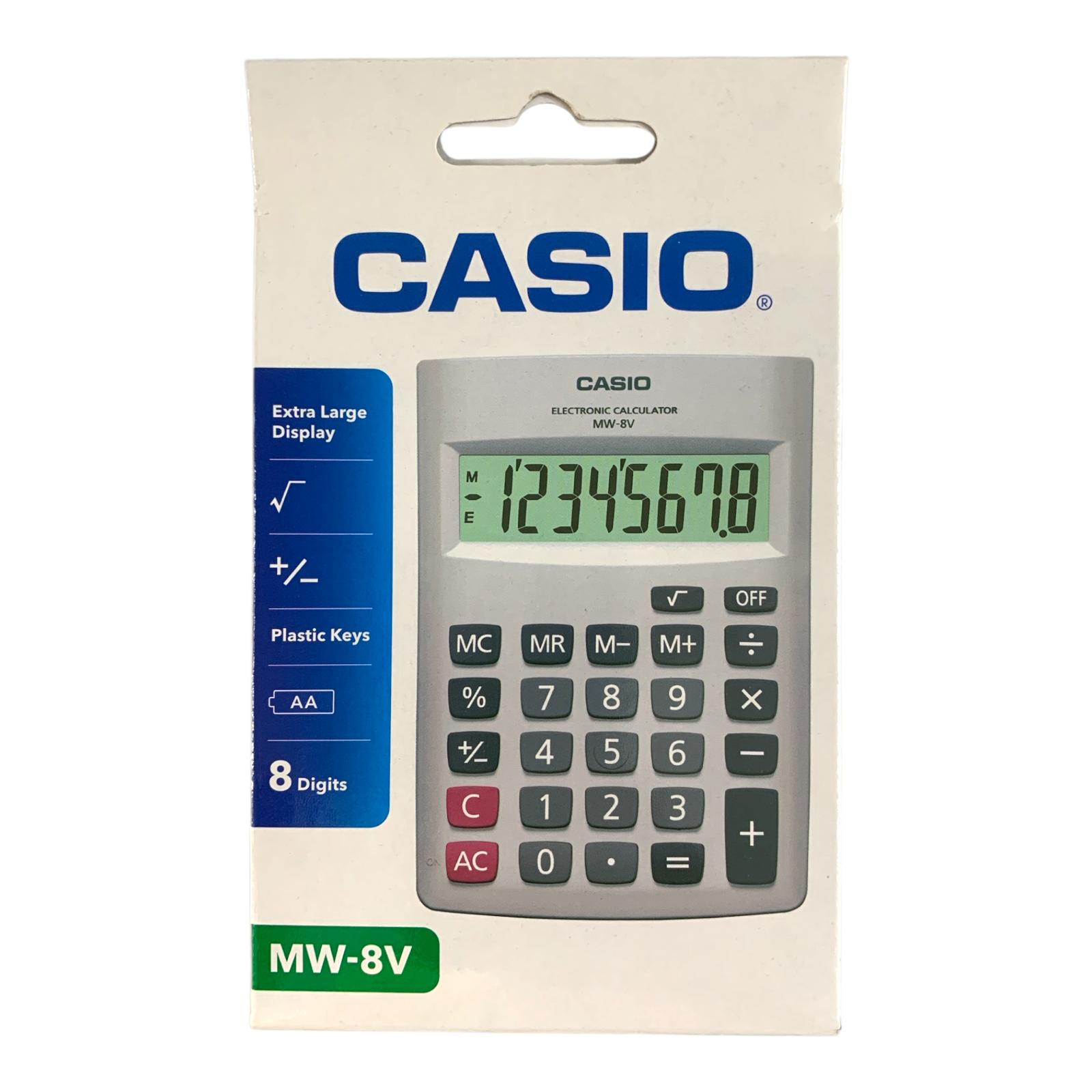 Casio Calculator MW-8V 8 Digits || الة حاسبة كاسيو 8 ارقام ام دبليو 8 ...